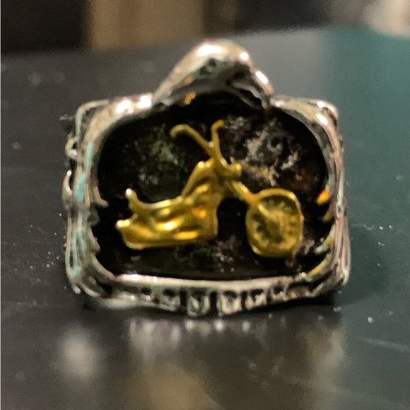 Accessories | Mens Silver Colored Motorcycle Ring | Poshmark